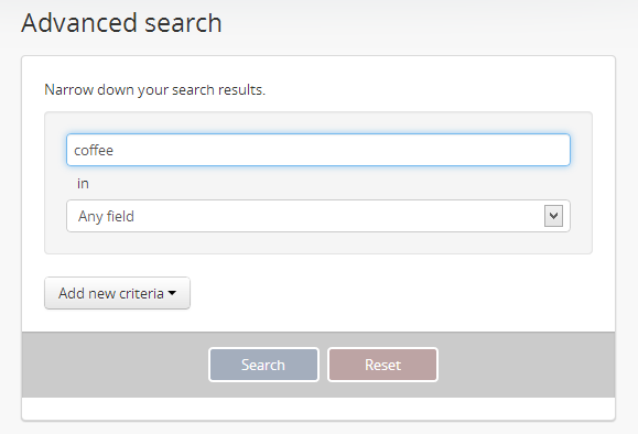 Advanced Search Documentation Version 2 2 AtoM Open Source 